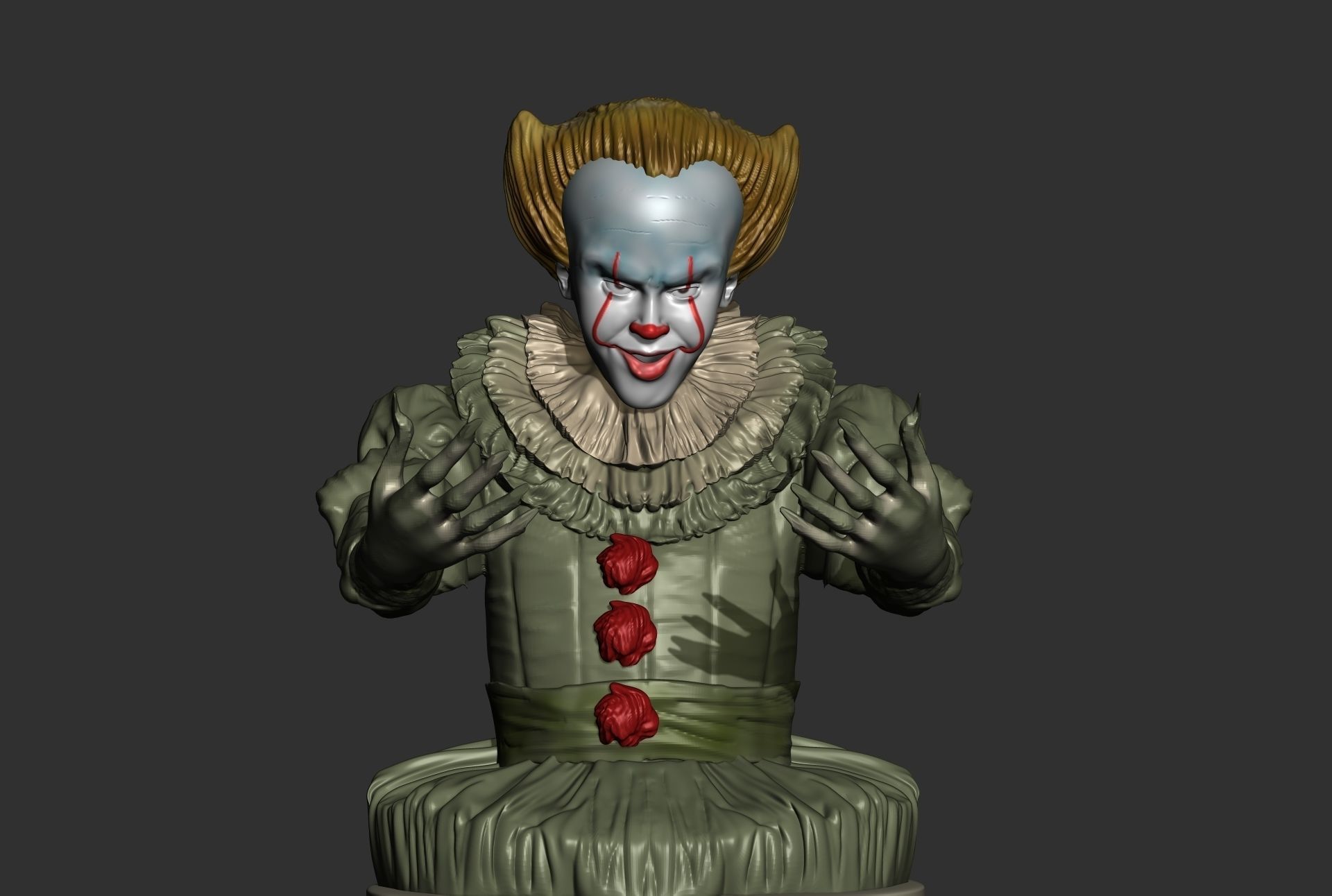 Pennywise IT 2017 Halloween Candy Holder 3D Printable model 3D model 3D ...