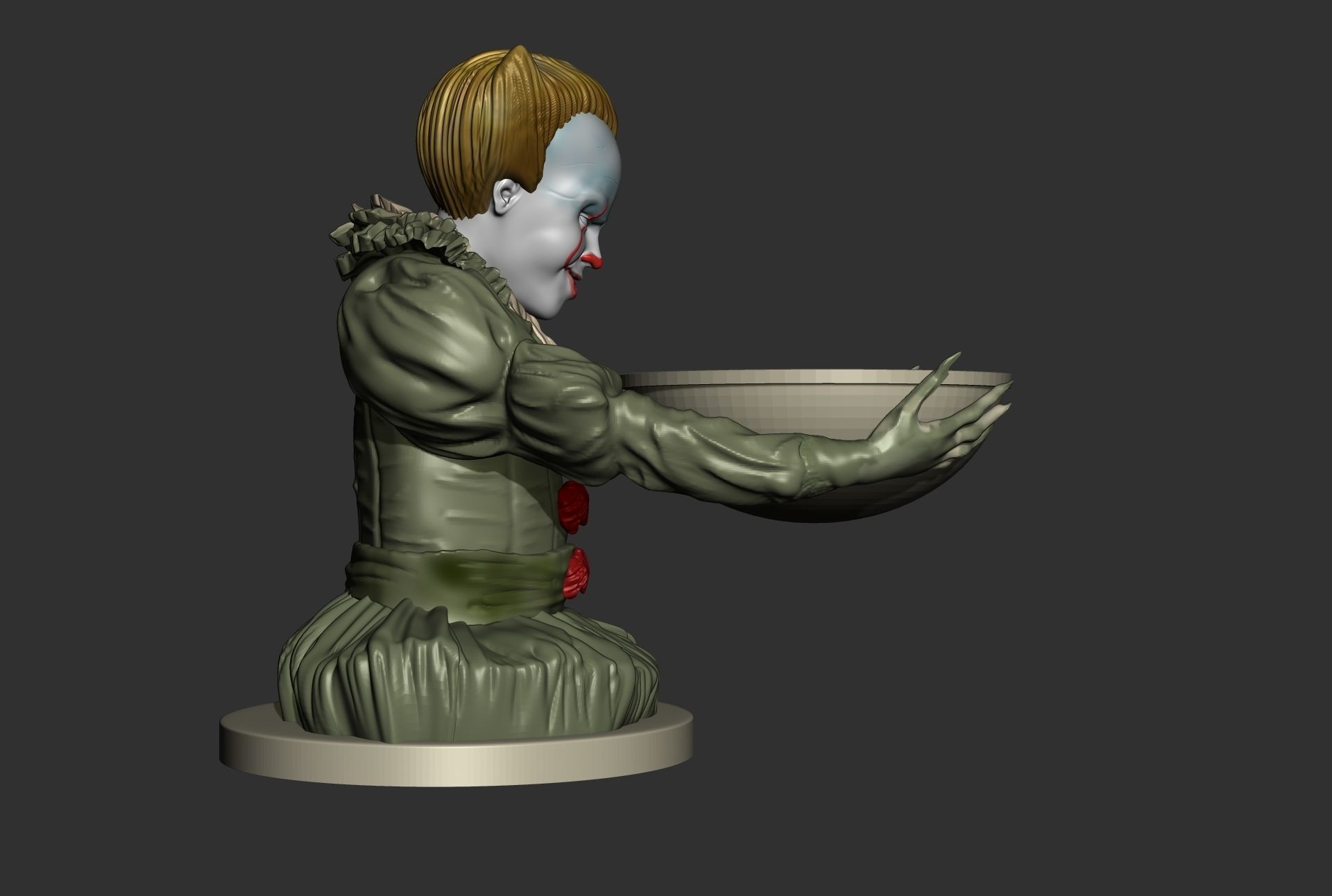 Pennywise IT 2017 Halloween Candy Holder 3D Printable model 3D model 3D ...