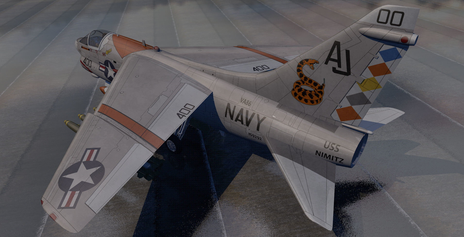 Vought A-7E Corsair II 3D model | CGTrader