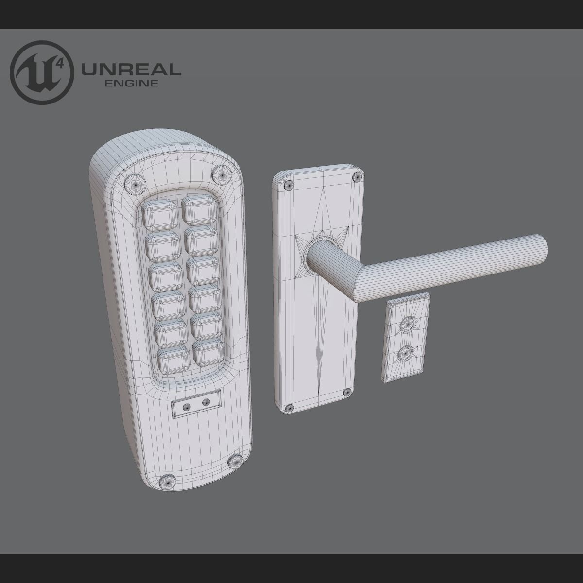 3D model Keypad Lock Asset VR / AR / low-poly | CGTrader