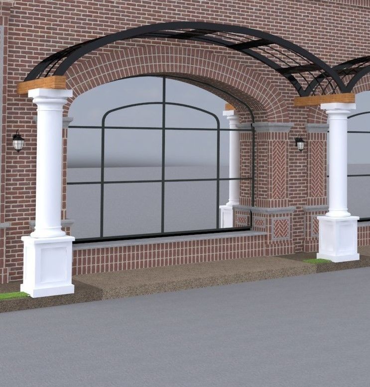 ARCHED WINDOW STOREFRONT 3D model | CGTrader