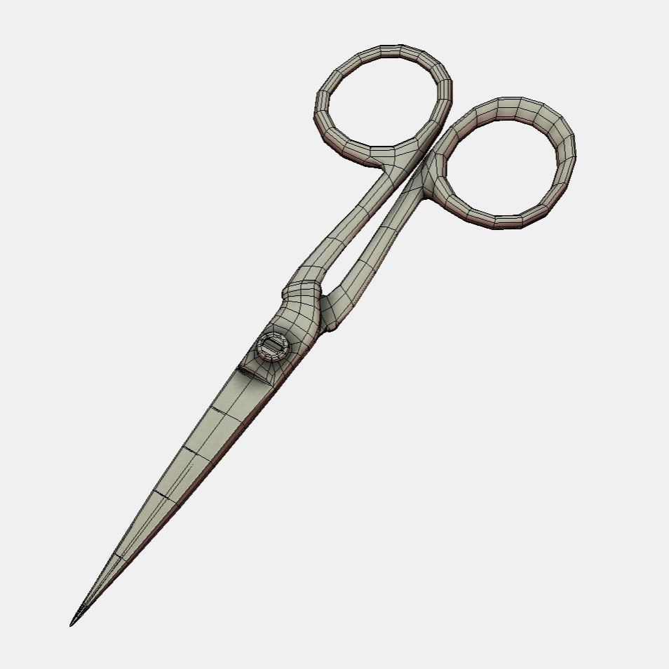 3D model Low Poly PBR Pair of Scissors VR / AR / low-poly | CGTrader