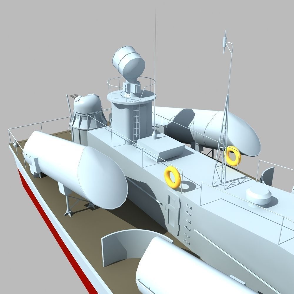 Russian OSA Class Missile Boat 3D model | CGTrader