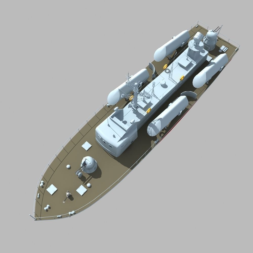 Russian OSA Class Missile Boat 3D model | CGTrader
