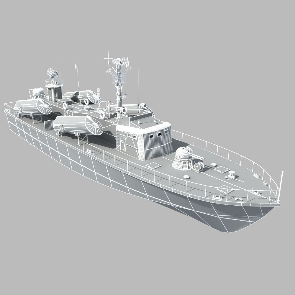 Russian OSA Class Missile Boat 3D model | CGTrader