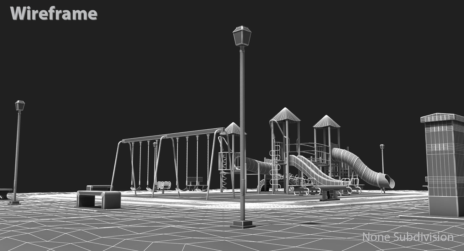 Scenic Playground 3D model | CGTrader