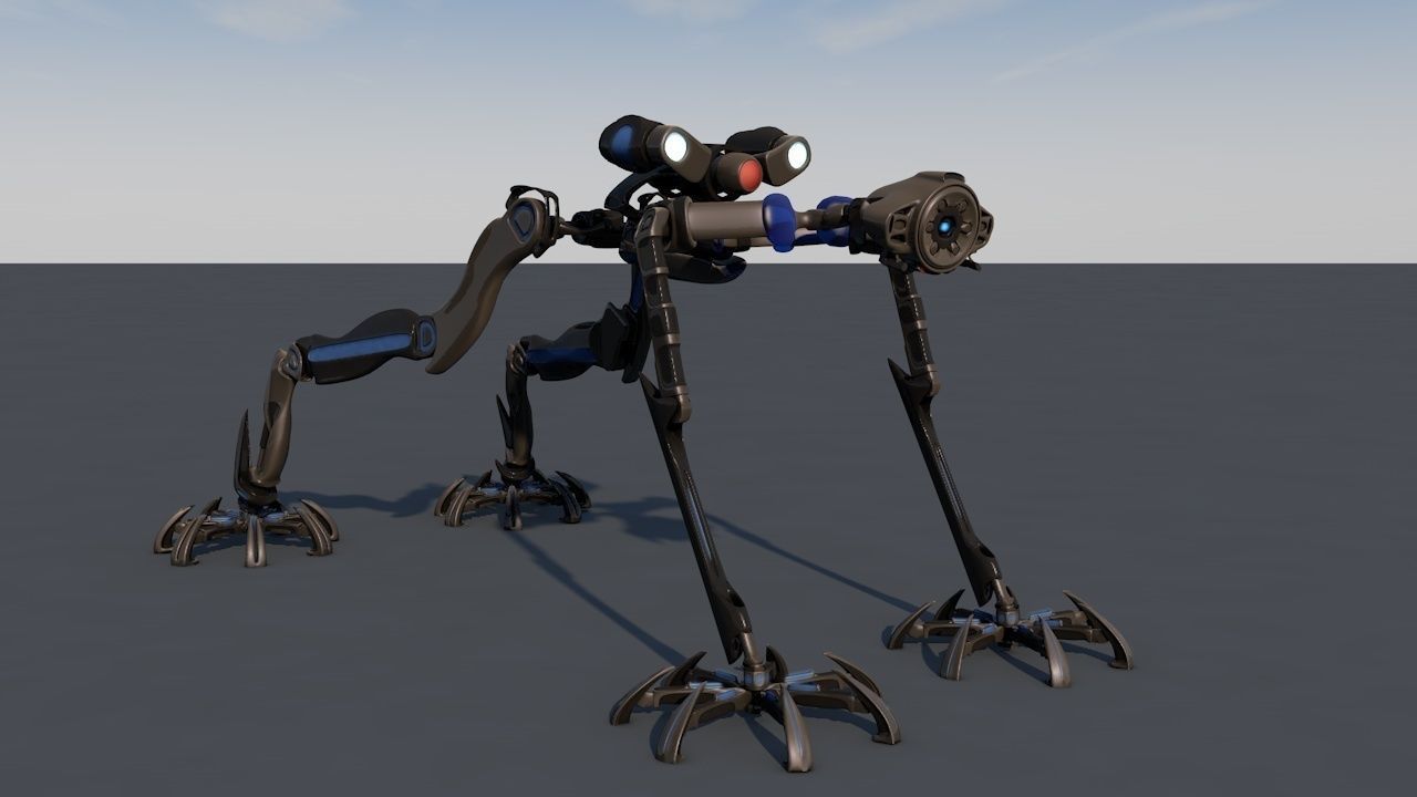 AMEE - Autonomous Mapping Exploration and Evasion 3D model rigged | CGTrader