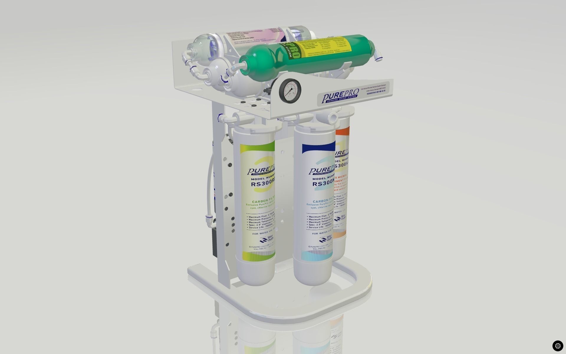 PurePro Water Filter 3D model | CGTrader