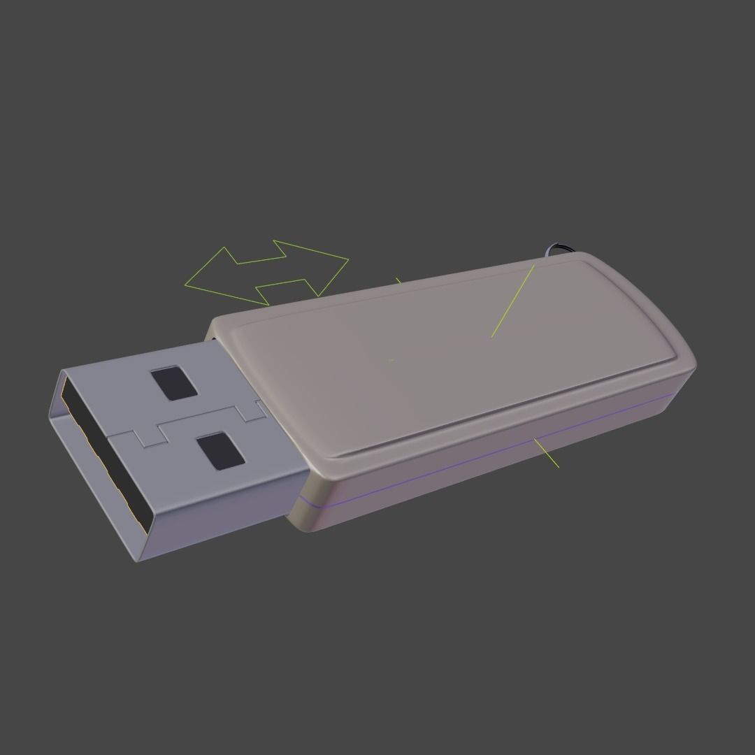USB Pen Drive 3D model rigged | CGTrader