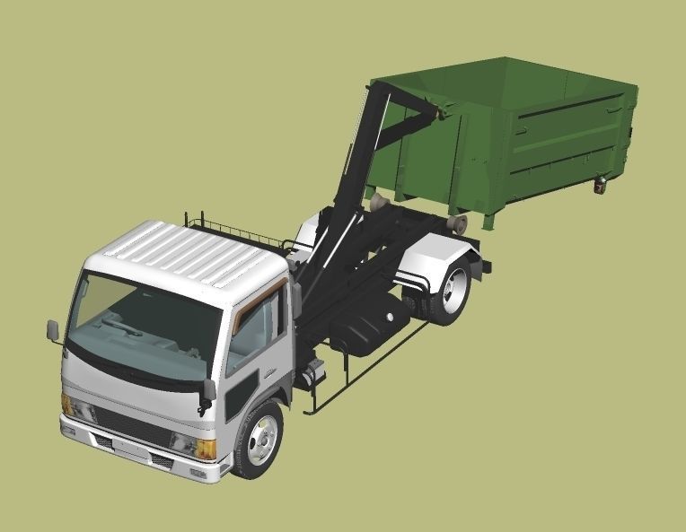 Arm-roll Dump Truck 3D model | CGTrader