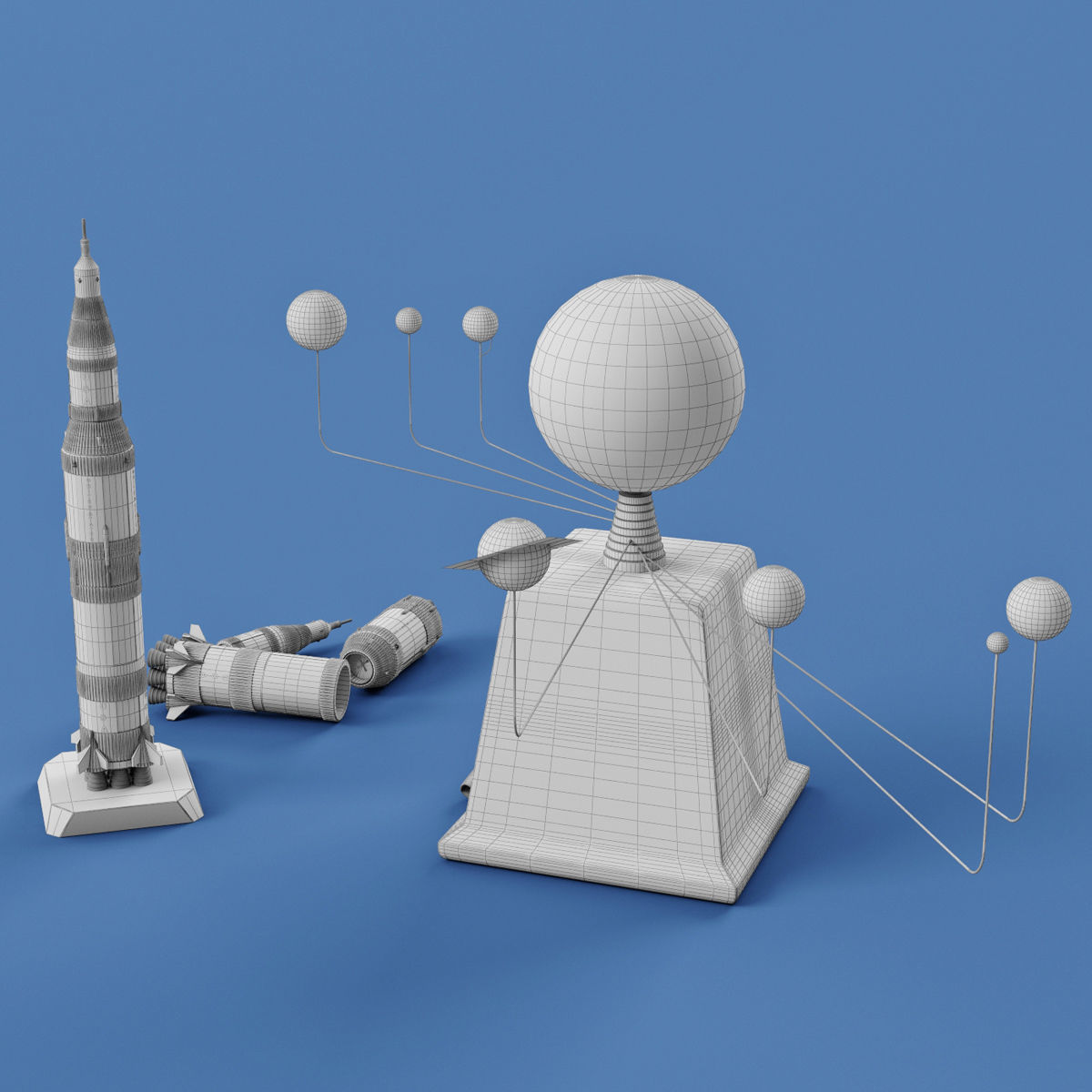 New Ray rocket 3D model | CGTrader