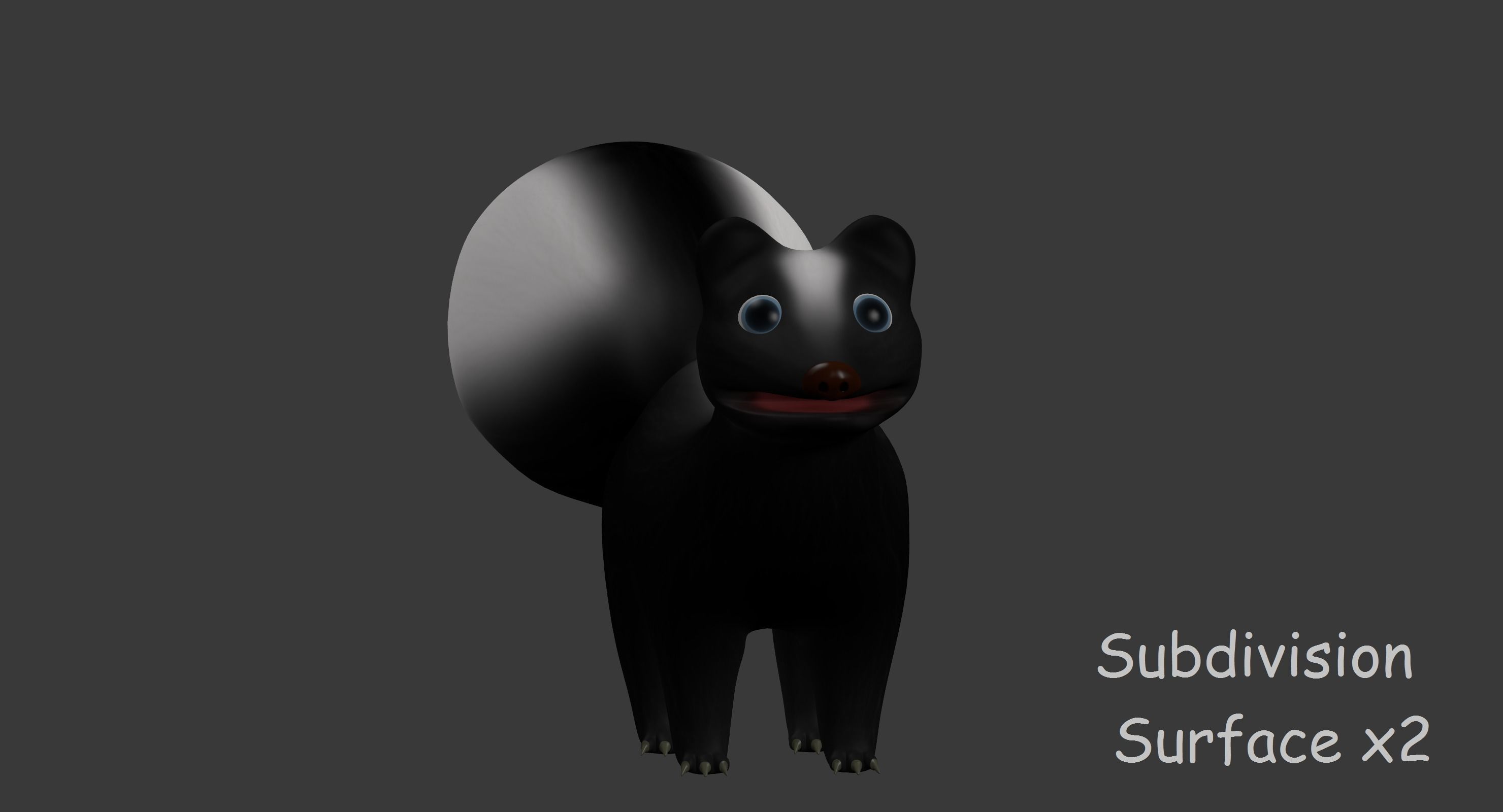 3D model Cartoon skunk VR / AR / low-poly | CGTrader