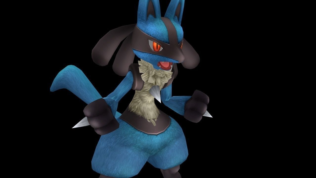 Lucario 3D Model Pokemon free 3D model animated | CGTrader