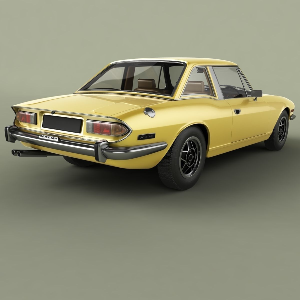 Triumph Stag Hard Top 3D model | CGTrader