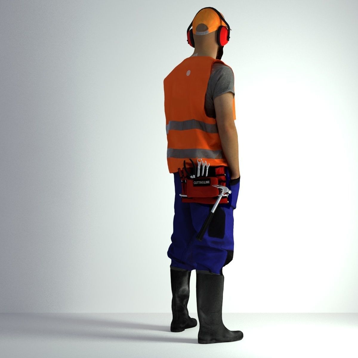3D Scan Man Worker Safety 018 3D model | CGTrader