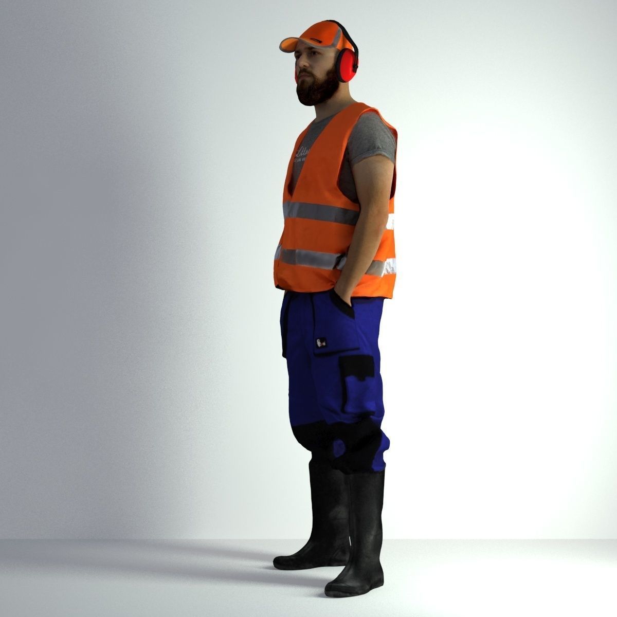 3D Scan Man Worker Safety 018 3D model | CGTrader