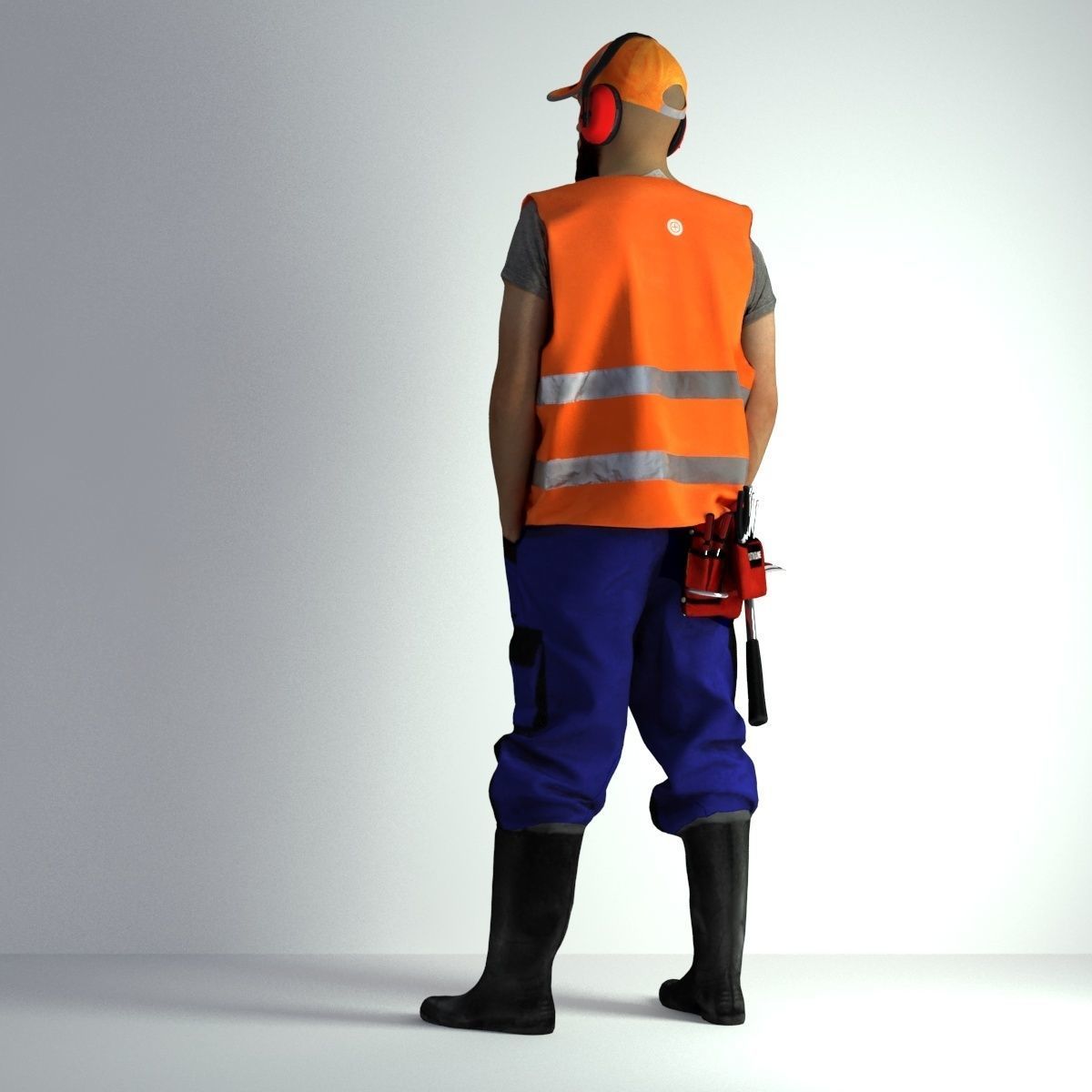 3D Scan Man Worker Safety 018 3D model | CGTrader