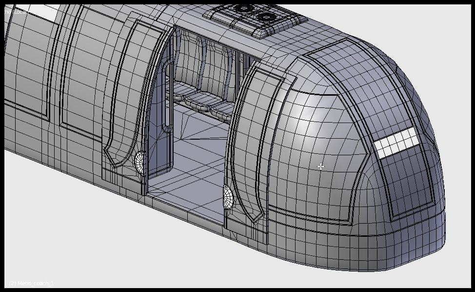 Sci-fi metro train II 3D model | CGTrader