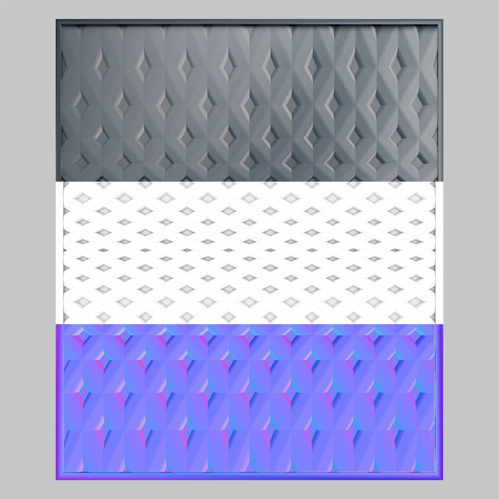 3D model Panel rhombus VR / AR / low-poly | CGTrader