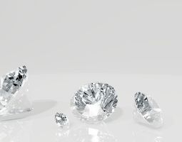 Low-poly Diamond 3D Models | CGTrader