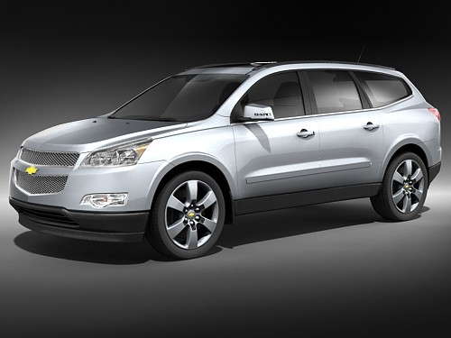 Chevrolet Traverse 2008 mid-poly 3D Model 3D model | CGTrader