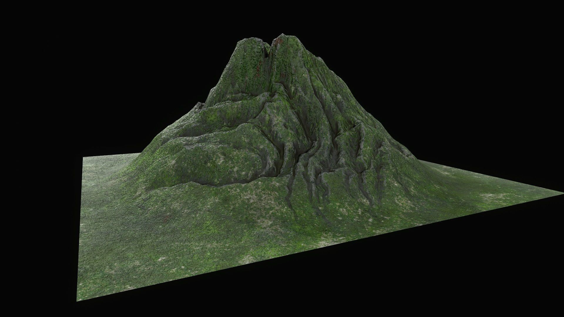 3D model Low poly volcano mountain model VR / AR / low-poly | CGTrader