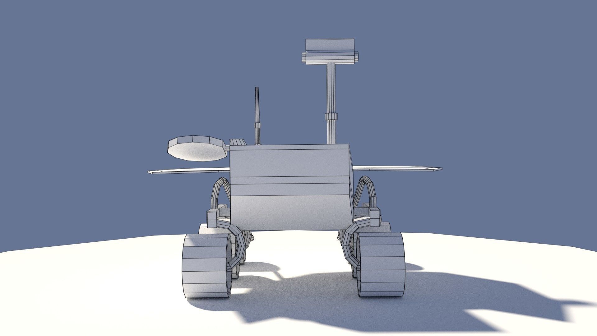 3D model Low Poly Cartoony Planet Rover 2 VR / AR / low-poly | CGTrader