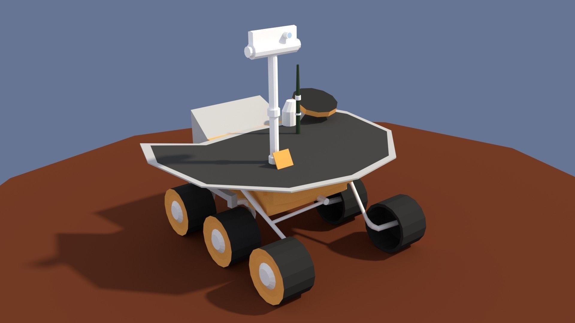 3D model Low Poly Cartoony Planet Rover 2 VR / AR / low-poly | CGTrader