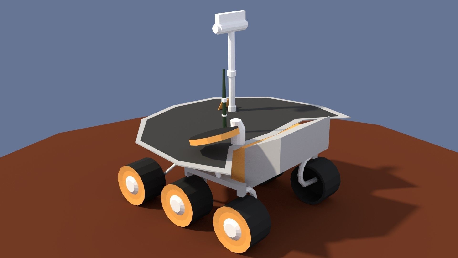 3D model Low Poly Cartoony Planet Rover 2 VR / AR / low-poly | CGTrader