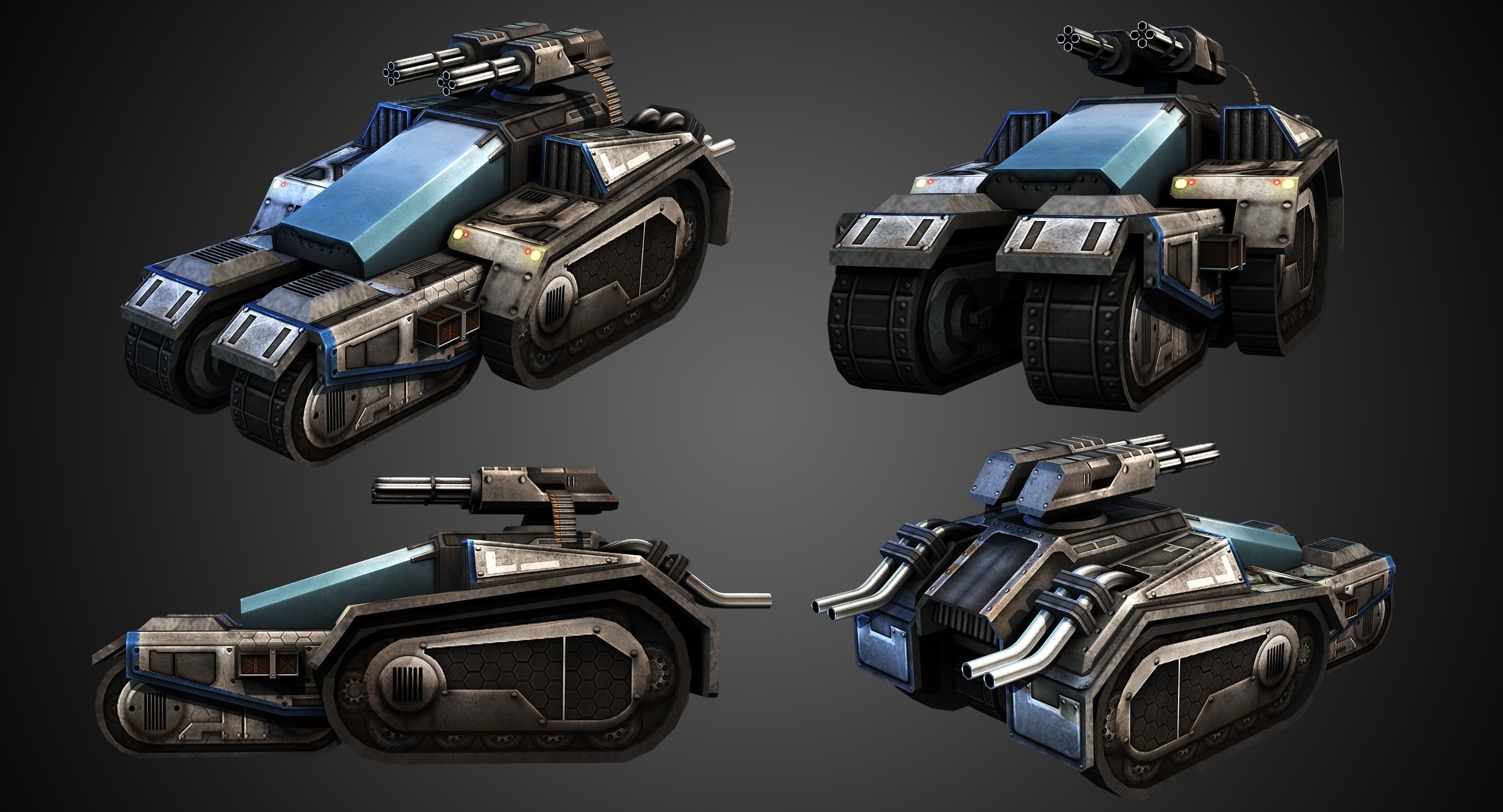 3D model Recon tank VR / AR / low-poly | CGTrader