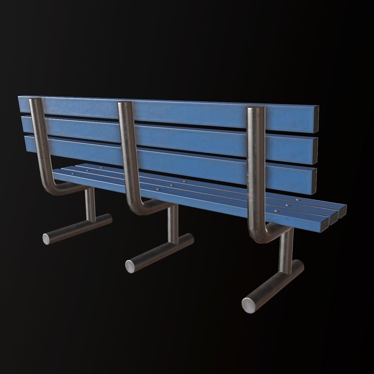 3D model City Park Bench - PBR Game Ready VR / AR / low-poly | CGTrader
