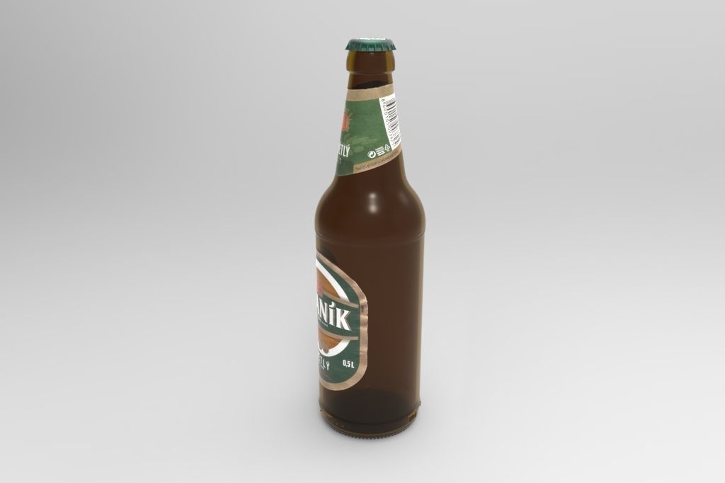 Branik Beer Bottle 3D model | CGTrader