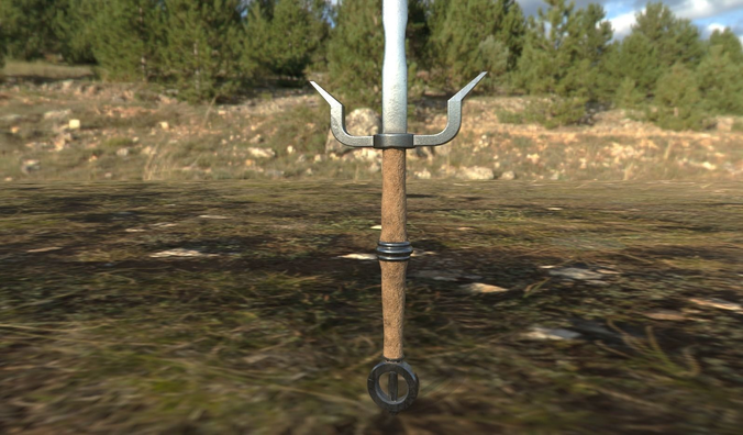 3D model Witcher Style Sword VR / AR / low-poly | CGTrader
