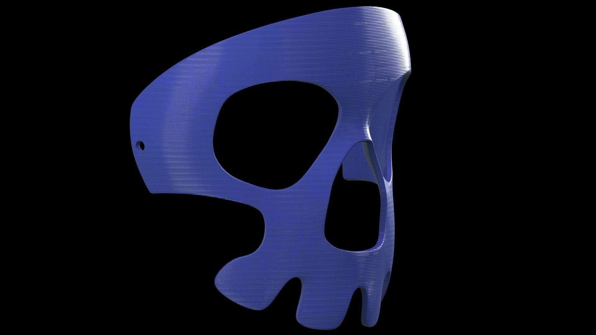 Printable Halloween Skull Mask 3D model 3D printable | CGTrader