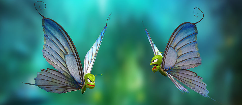3D model 3DRT - Toon Butterfly VR / AR / low-poly rigged animated ...