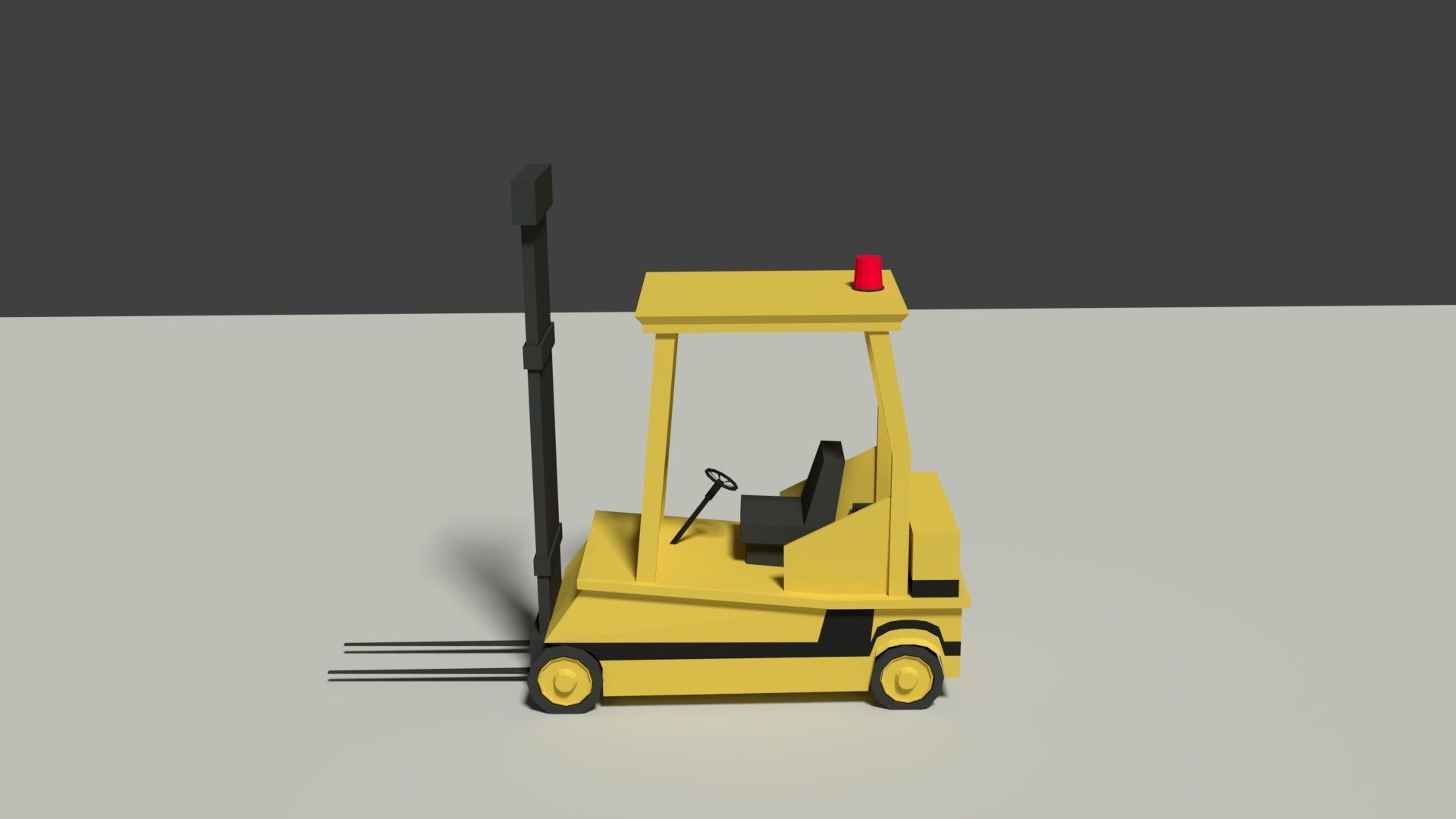 3D model Low Poly Cartoony Forklift VR / AR / low-poly | CGTrader