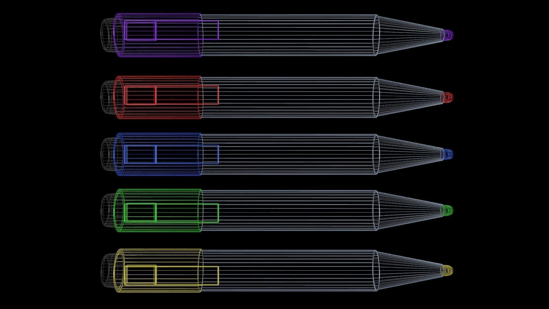 3D model Low Poly Pens VR / AR / low-poly | CGTrader