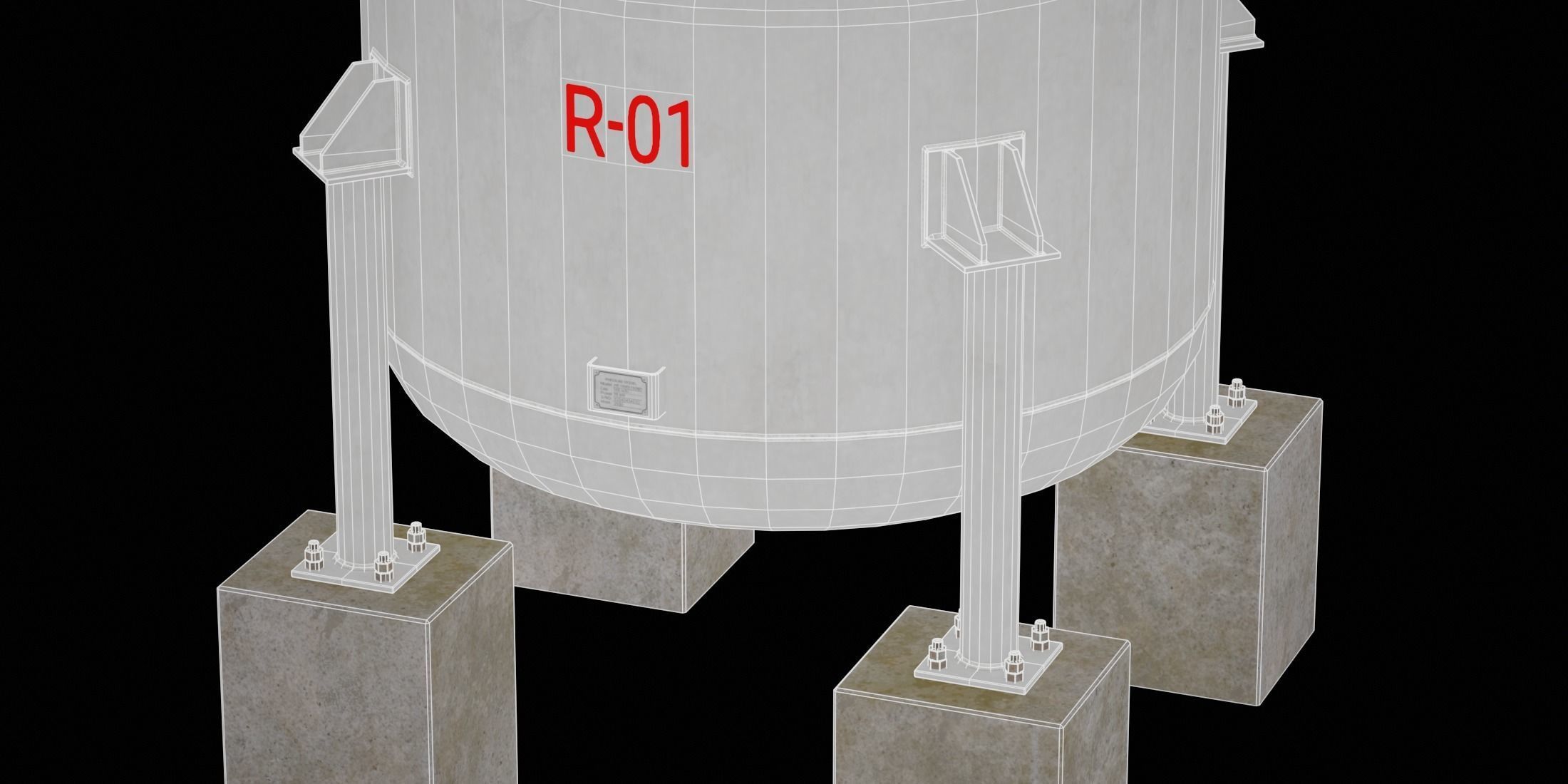 3D model Industrial Agitated Reactor PBR Game Ready VR / AR / low-poly ...