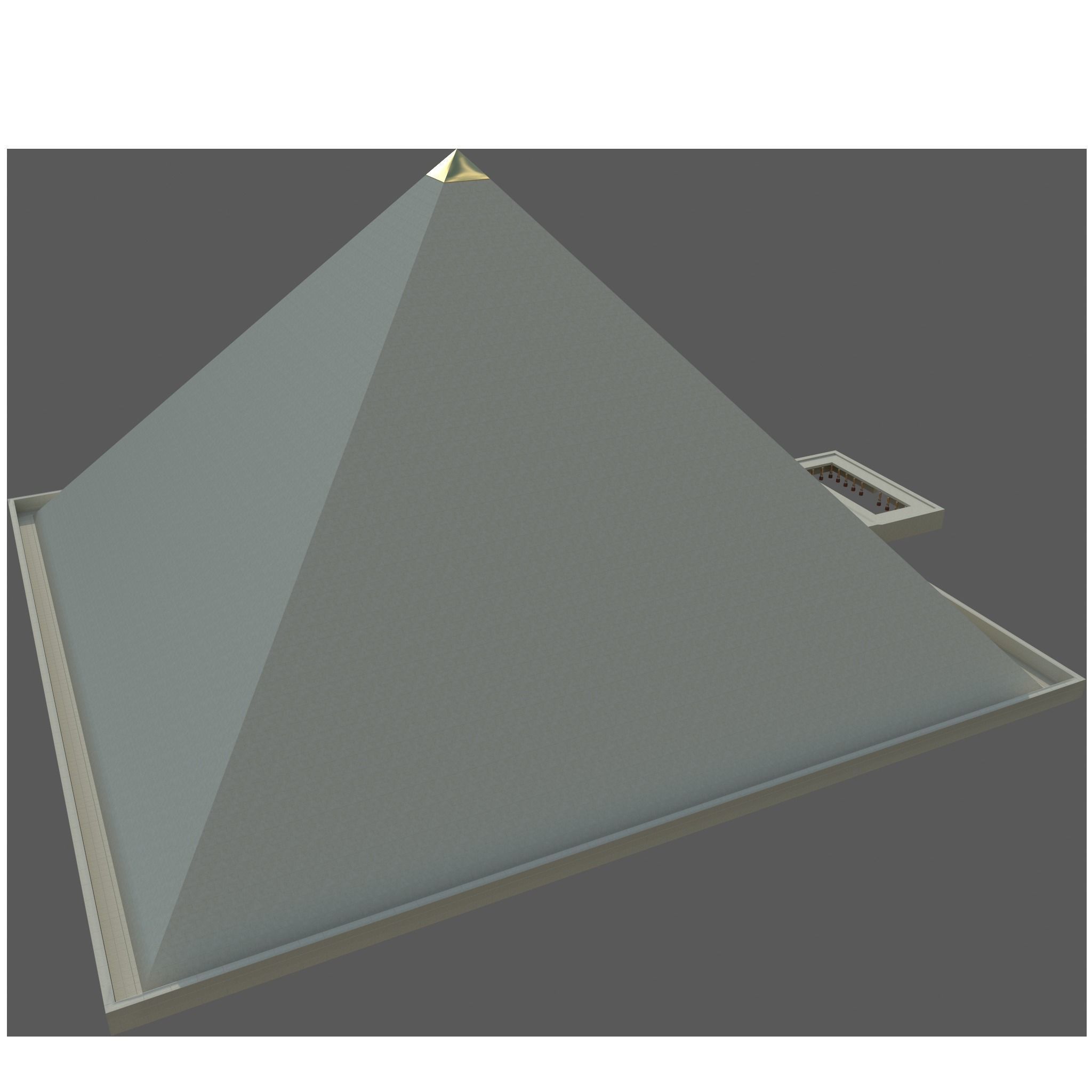 3D model Pyramid of Cheops VR / AR / low-poly | CGTrader