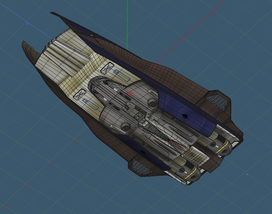 STAR-TREK EXECTIVE-CLASS SHUTTLE 2Way Texture 1Parts model 3D model ...