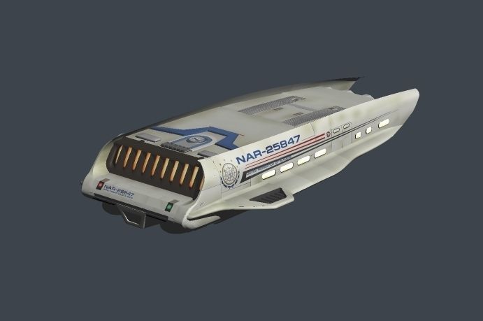 STAR-TREK EXECTIVE-CLASS SHUTTLE 2Way Texture 1Parts model 3D model ...