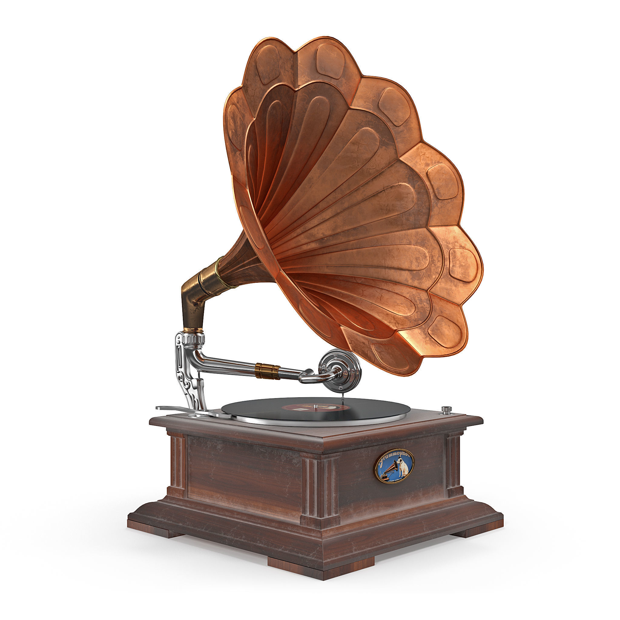 old classical phonograph 3D model | CGTrader