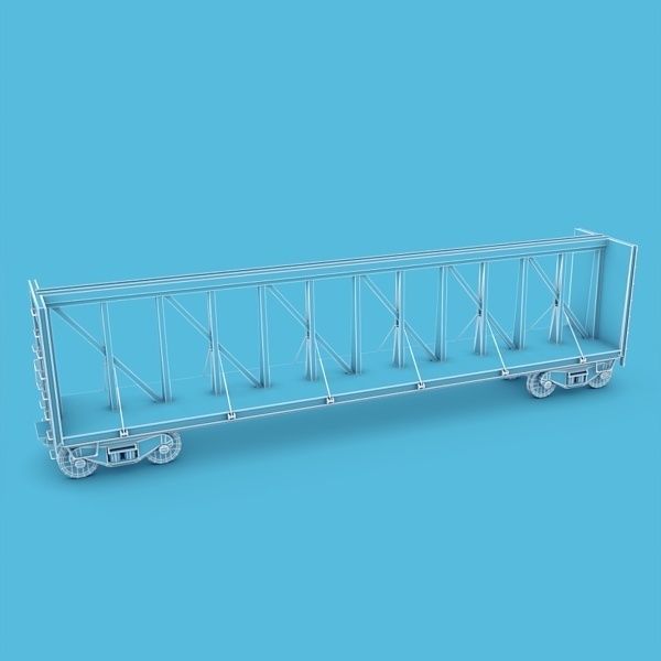 3D model Beam Flat Car VR / AR / low-poly | CGTrader