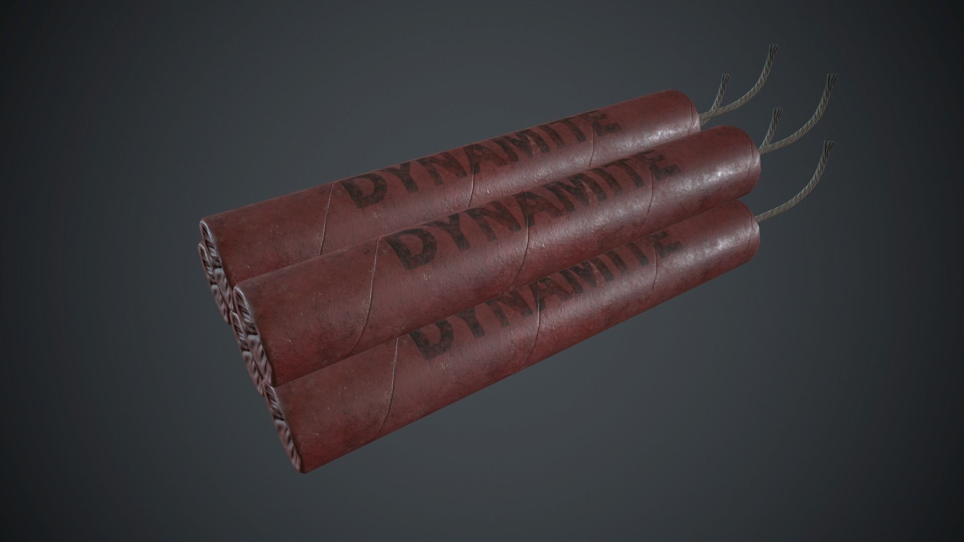 3D model Dynamite PBR Game Ready pair of cigars VR / AR / low-poly ...
