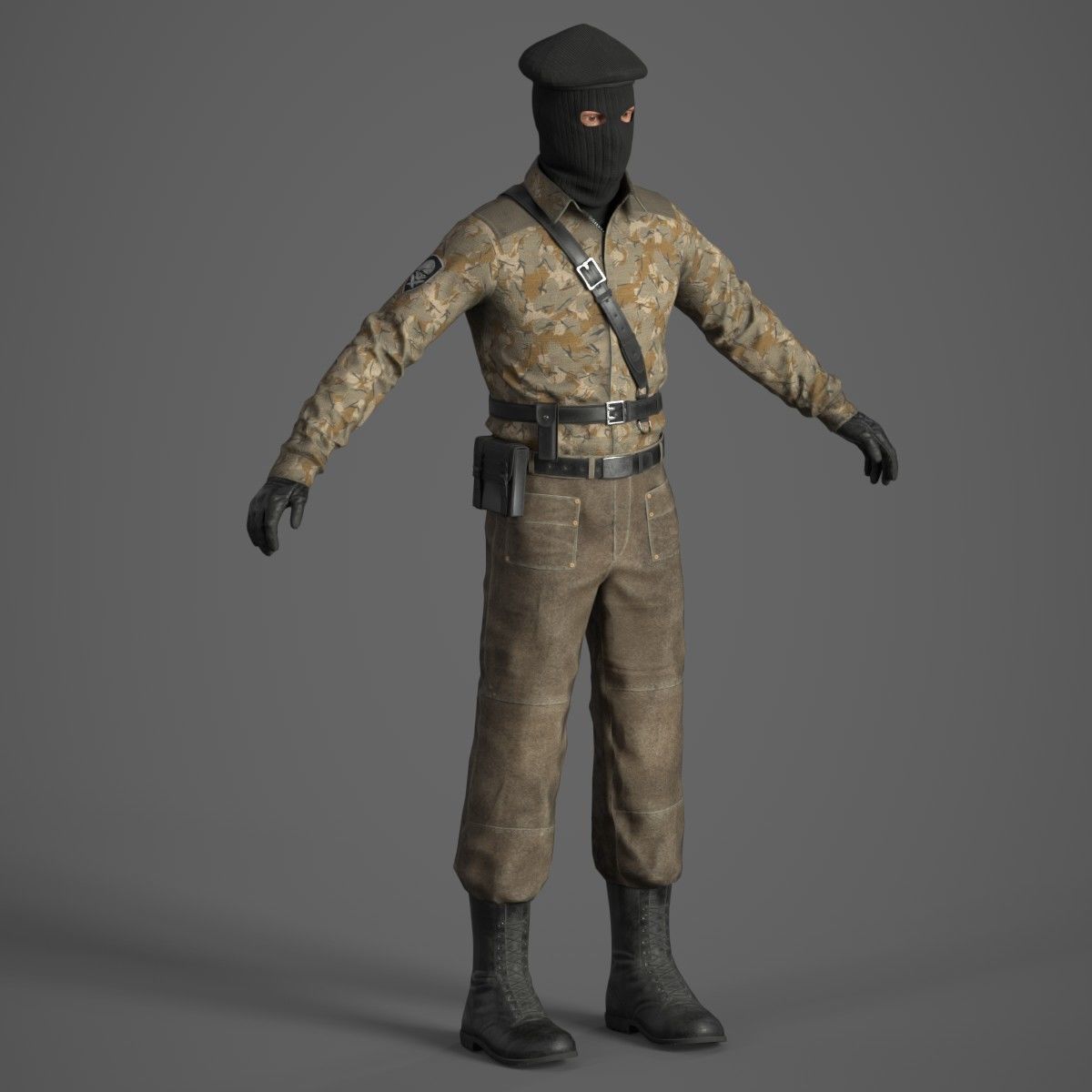 3D model Terrorist separatist 3d model pack VR / AR / low-poly animated ...