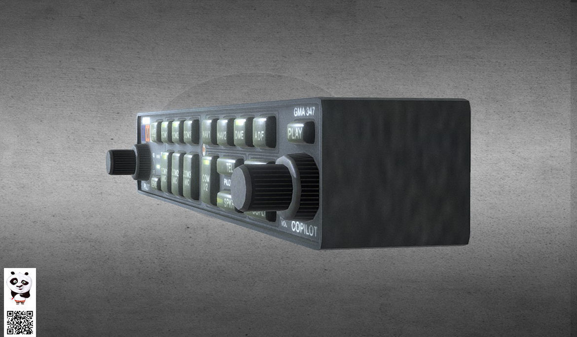 3D model GARMIN GMA 347 VR / AR / low-poly | CGTrader