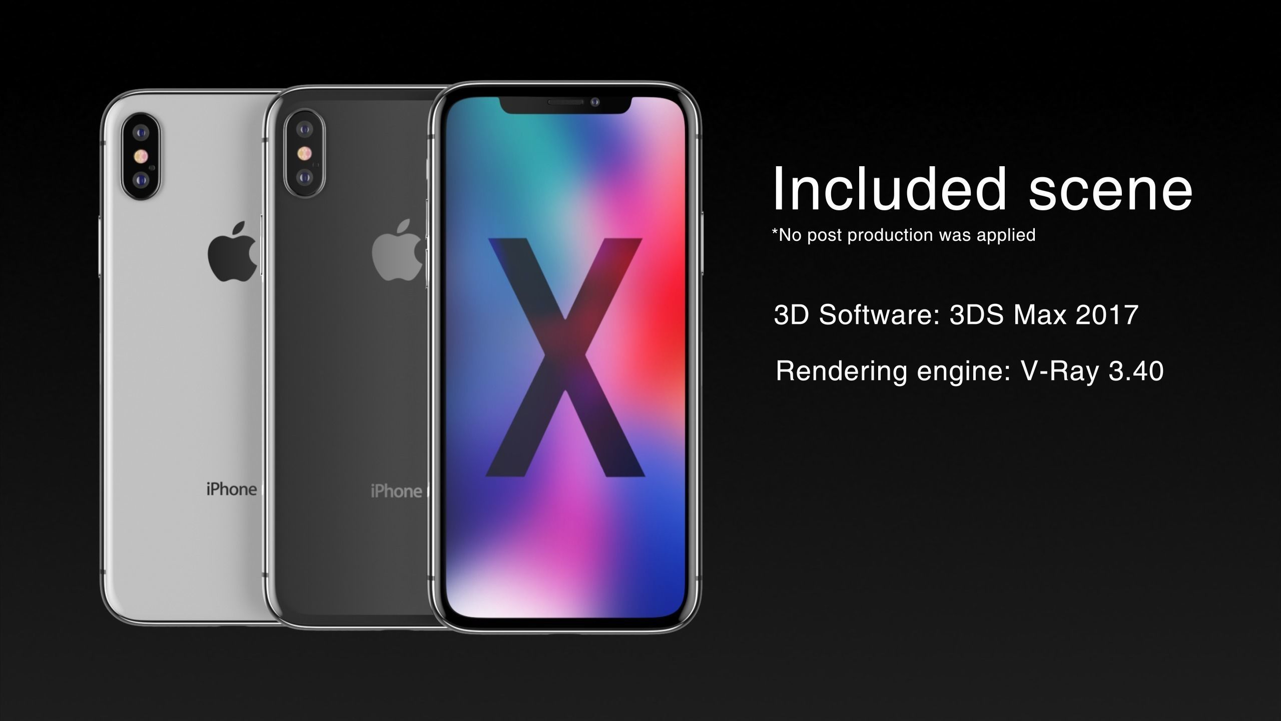 iPhone X free 3D model | CGTrader