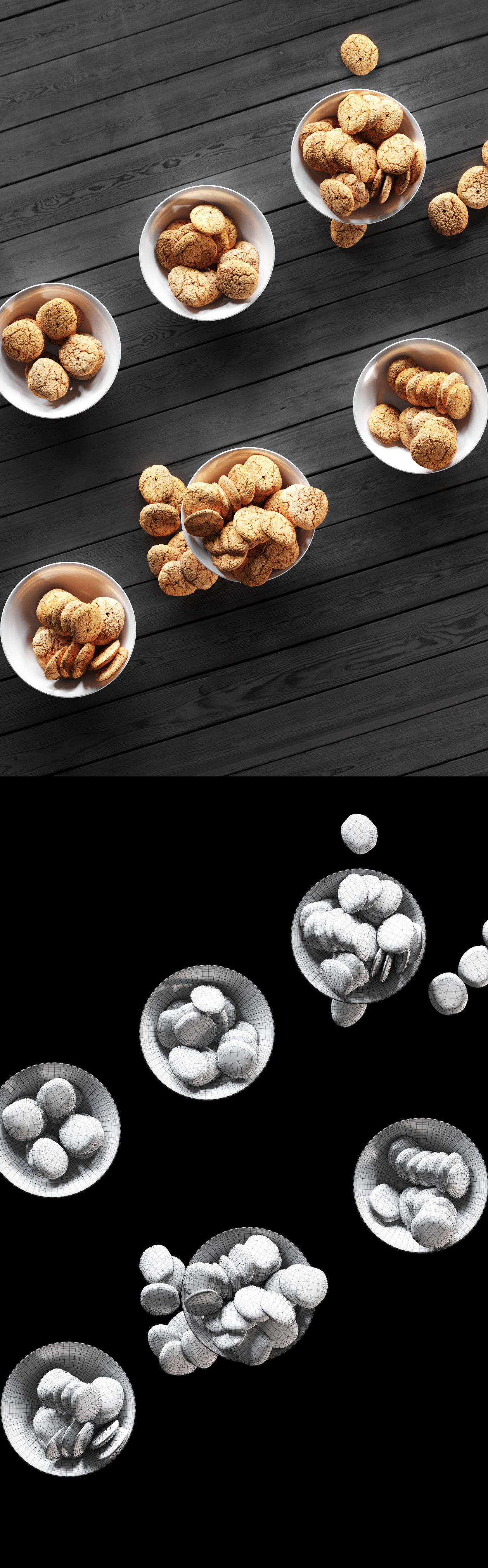 Cookies 6 models 3D model | CGTrader