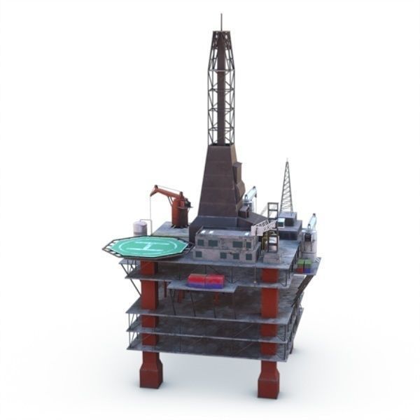 3D model Oil Rig 02 VR / AR / low-poly | CGTrader
