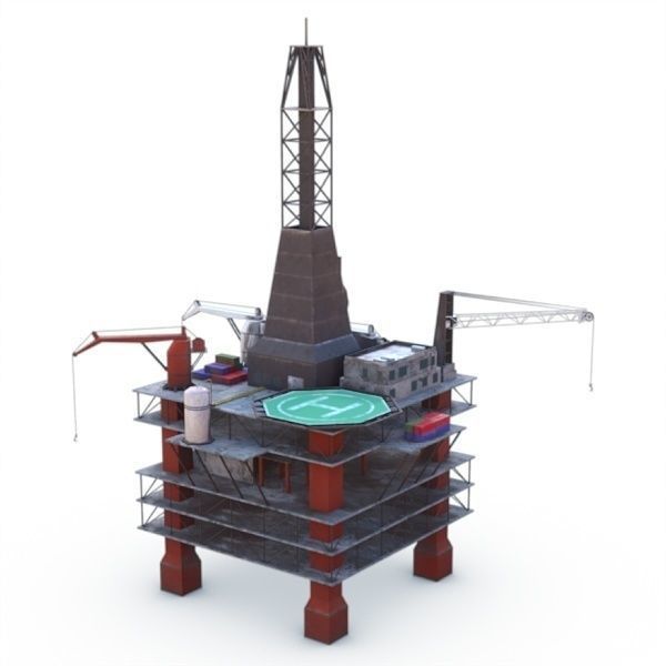 3D model Oil Rig 02 VR / AR / low-poly | CGTrader